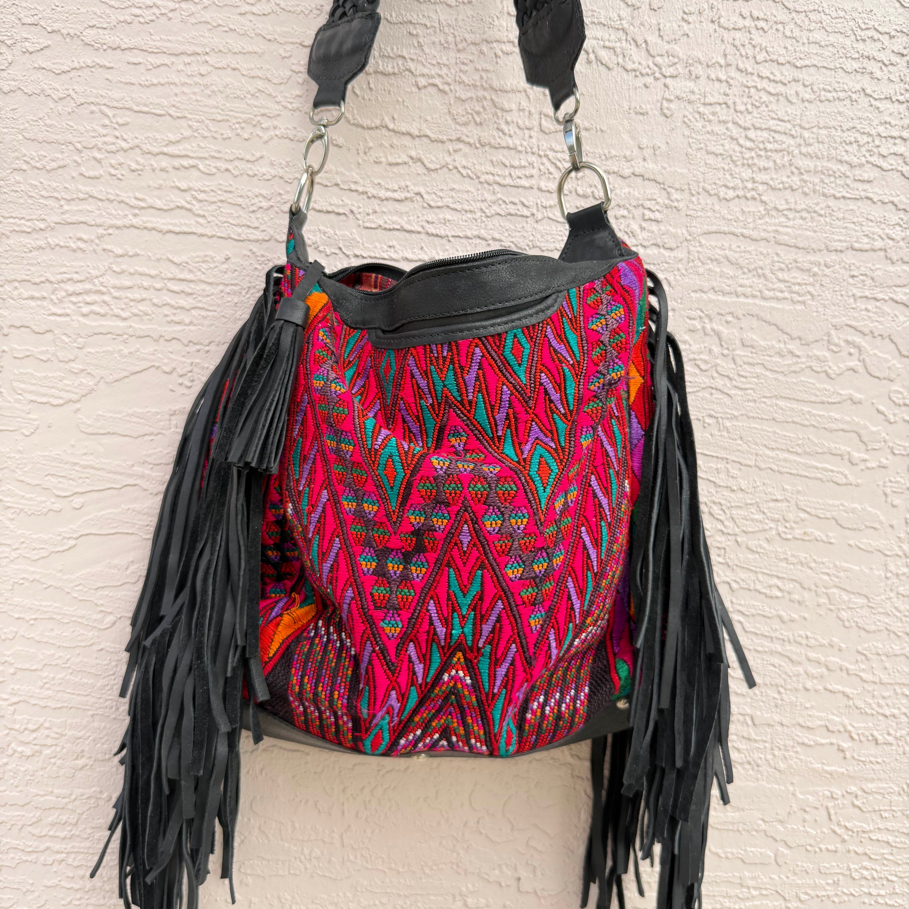 OOAK Fringe Hobo Shoulder Bag 01 – Banda Bags